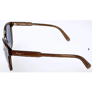 Salvatore Ferragamo Square Sunglasses SF815S 210 Transparent Brown 56mm 815