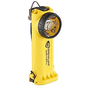 Streamlight 90244 Survivor X USB 250-Lumen USB Rechargeable Right-Angle Firefighter's Flashlight With SL-B26 Battery Pack, Yellow
