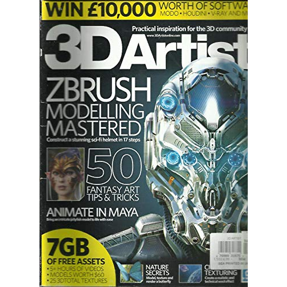 3D WORLD MAGAZINE, ZBRUSH MODELLING MASTERED, 2015# 84 NO ANY FREE CD