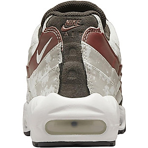 NIKE Men's Sneaker, Light Bone Summit White Khaki Dune Red, 12