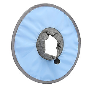 Cat Recovery Collar, Pet Cone Collar Cat Cone Collar Pet Elizabeth Collar Polyester Fasteners Collar for Cat Puppy (M)