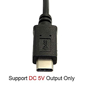 cablecc USB 3.1 Type C USB-C to DC 5.5 2.5mm Power Jack Extension Charge Cable for Air Pro 10cm