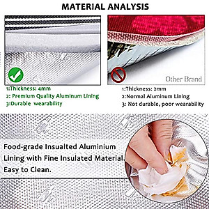 BALORAY Reusable Lunch Bag for Women Men Leakproof Multi-functional with Shoulder Strap Adult Lunch Box Thermal Cooler Bag Lunch Container for Women Men Work Picnic (Black White Strip)