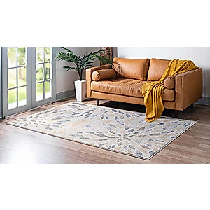 Rugs.com Charleston Collection Rug – 9' x 12' Yellow Low-Pile Rug Perfect for Living Rooms, Large Dining Rooms, Open Floorplans