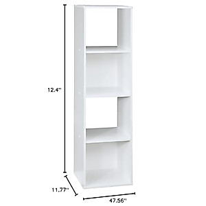 Closetmaid 4 Cube Stackable Storage, White