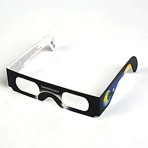 Bookishbunny 5 Pairs Solar Eclipse Viewers Paper Glasses Sun Viewing ISO Certified 5pk