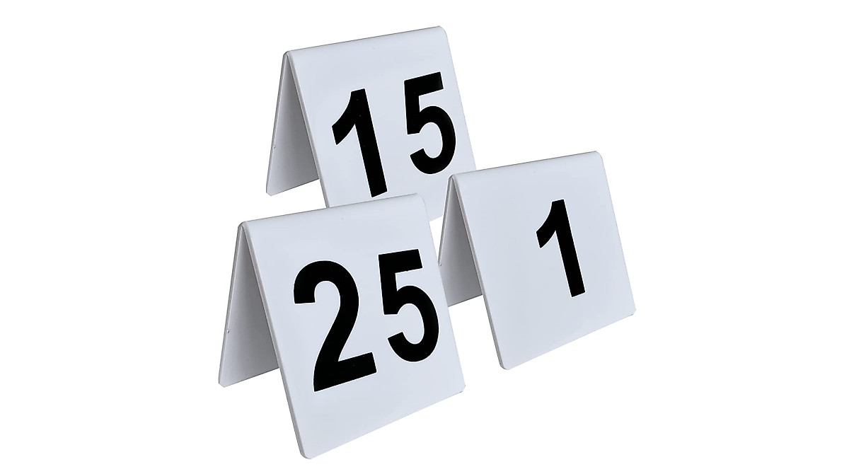 Stylish Acrylic Table Number Signs for Events