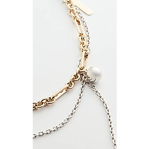 Justine Clenquet Women's Rachel Necklace, Gold & Palladium, One Size