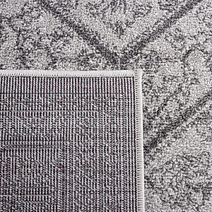 Safavieh Adirondack Collection Area Rug - 10' x 14', Light Grey & Dark Grey, Oriental Medallion Design, Non-Shedding & Easy Care, Ideal for High Traffic Areas in Living Room, Bedroom (ADR108C)