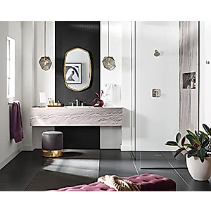 Moen Genta LX Brushed Nickel Two-Handle Widespread Modern Bathroom Faucet, Valve Required, T6708BN