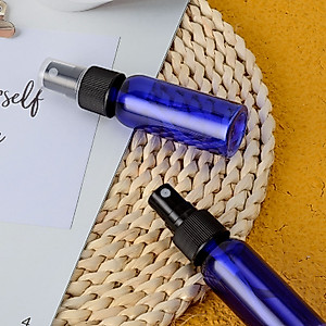 1 Oz/30ML Small Plastic Spray Bottle(12 PCS), Empty Fine Mist Mini Travel Size Sprayer, Portable Refillable Liquid Containers for Perfume, Cologne, Water(Blue)