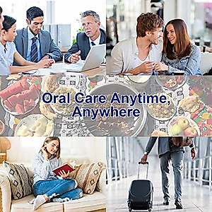 EZGO 100pcs Deep Cleaning Teeth Wipes Finger Brush Teeth Wipes Oral Brush Ups Latex Free Mint Flavor