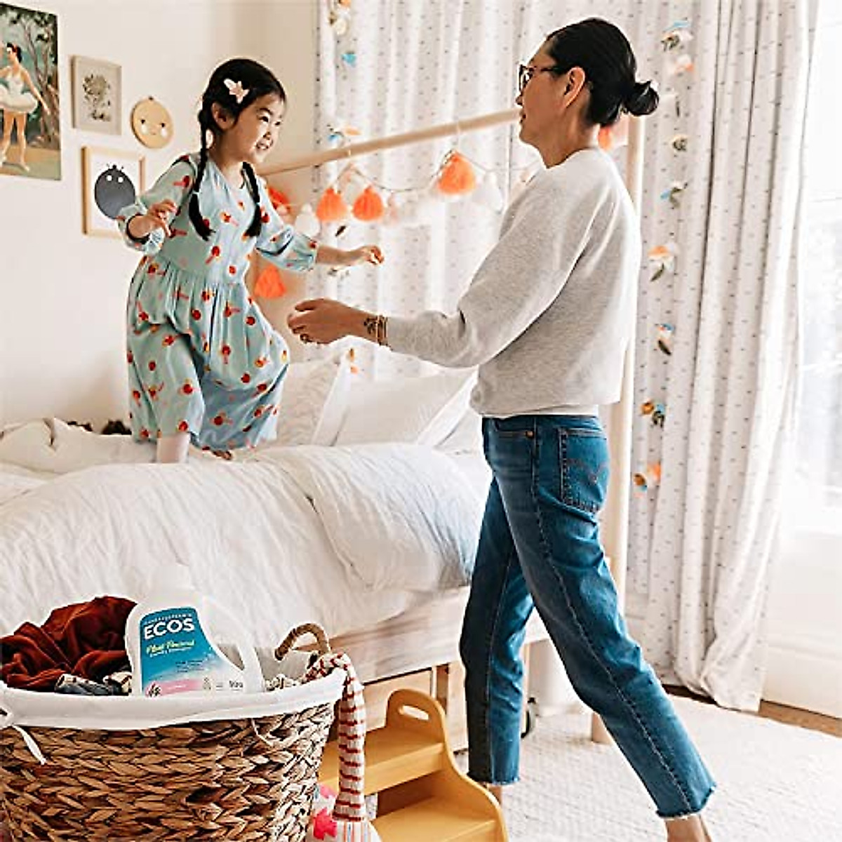 ECOS Laundry Detergent Liquid, 100 Loads - Dermatologist Tested Laundry Soap - Hypoallergenic, EPA Safer Choice Certified, Plant-Powered - Free & Clear, 50 Fl Oz (Pack of 2)