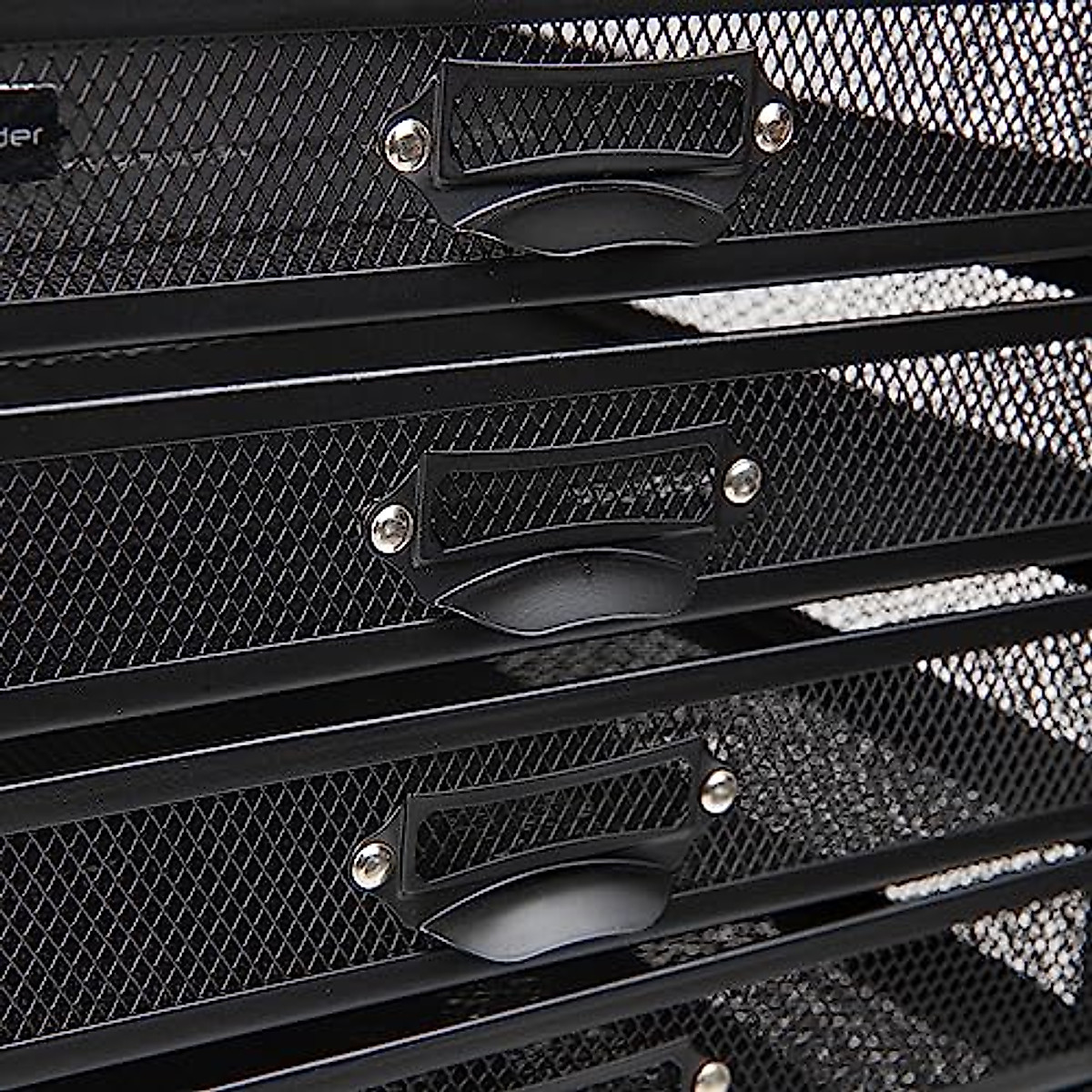Mind Reader File Storage Drawers, Desk Organizer, Multi-Purpose, Crafts, Office, Metal Mesh, 11"L x 14"W x 11"H, Black, 5 Drawer