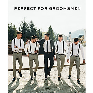 Man of Men Black Suspenders Men Tuxedo, Black Suspenders Women, Suspenders for Men, Tuxedo Suspenders for Men Black, Mens Black Suspenders