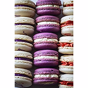 French Macaron Baking Mix With Swiss Buttercream Filling. Baker's Choice Single Step Formulation. Gluten Free. Makes 48 shells.