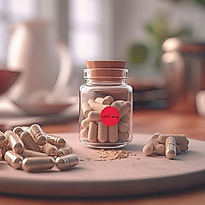 ChromaLabel 0.75 Inch Round Label Removable Color Code Dot Stickers, 1008 Pack, 24 Labels per Sheet, Red