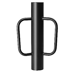 Nrspp Black Fence Post Driver，16.5 Inch T Post Driver,Hand Post Pounder with Handle,12 LB Heavy Duty Post Hole Diggers