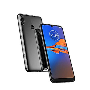 Motorola Moto E6 Plus XT2025-1 6.1" 32GB Dual SIM GSM Unlocked Smartphone, MediaTek Helio P22, 2GB RAM, Dual (13MP+2MP) Rear + 8MP Front Camera, Android 9.0 Pie, Polished Graphite