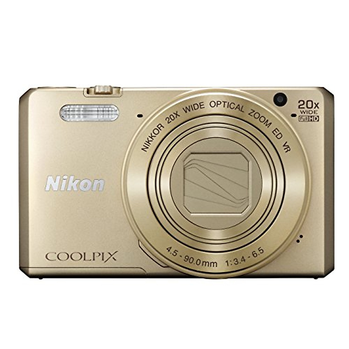 Nikon COOLPIX S7000 Digital Camera (Gold) - International Version (No Warranty)