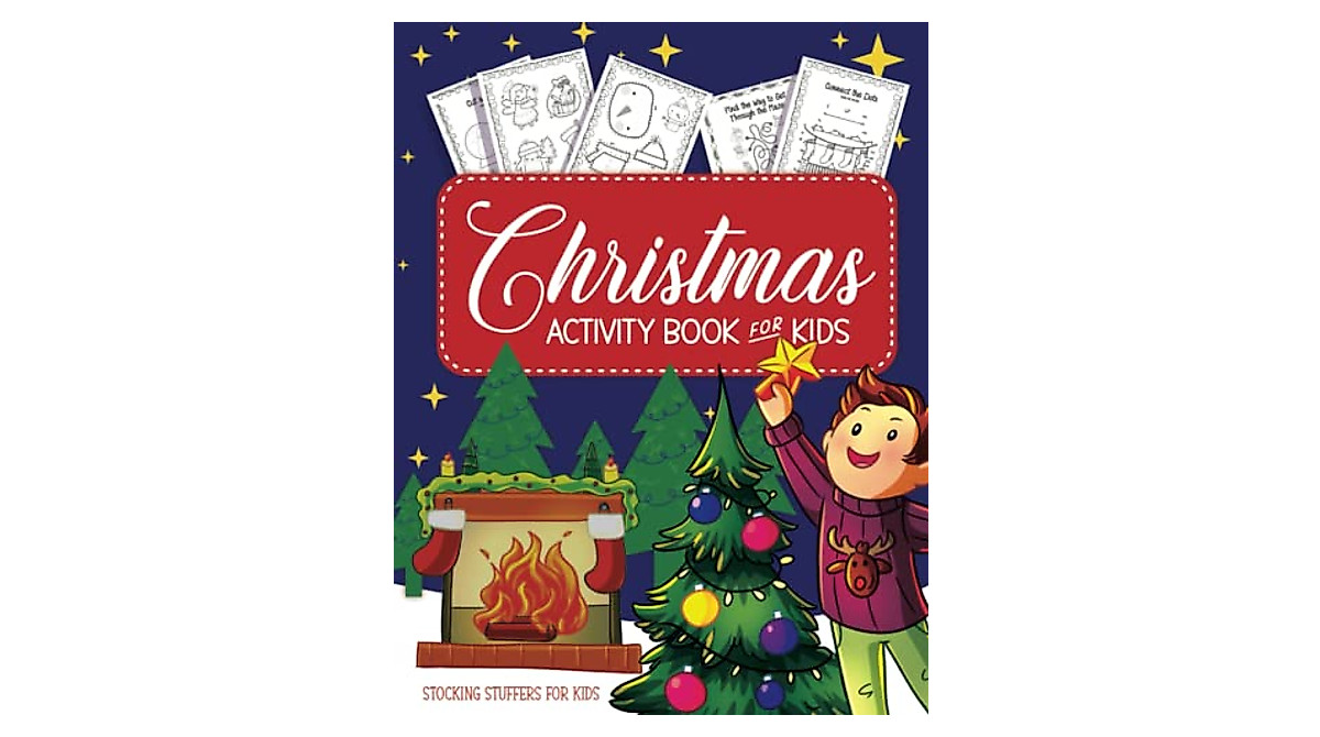 Christmas Activity Book for Kids - Festive Puzzles & Crafts