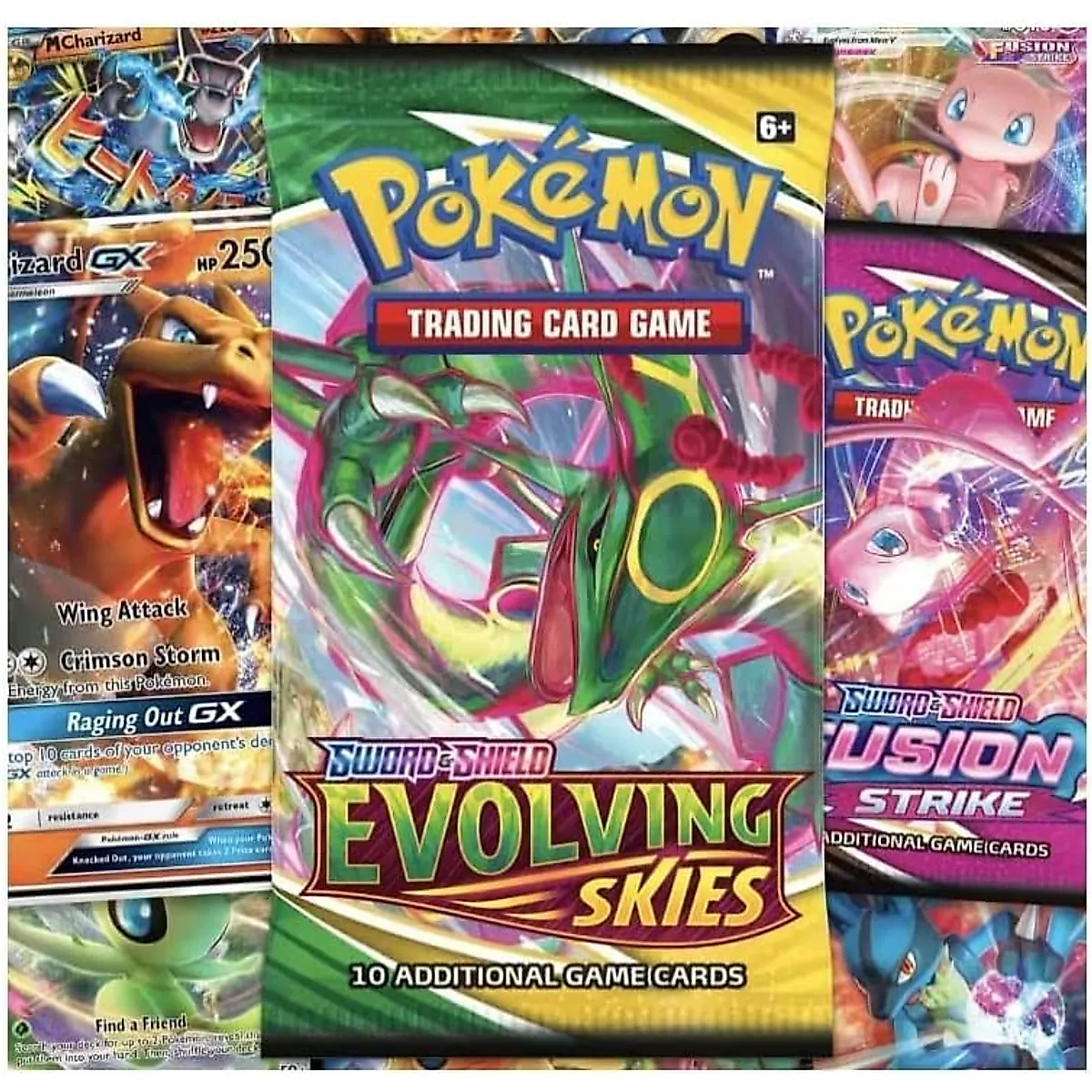 Pokemon TCG: Authentic Factory Sealed Booster Pack (Includes Mystery Card Bundle - V/VMAX 1 in 3 - Bonus Free Protective Card Holder!)