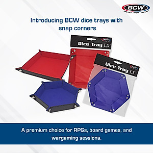 BCW Square Dice Tray - White | 7x7 Inches | Ideal for Dungeons and Dragons, Pathfinder, etc | Dice Rolling Tray Gaming Accessory for Tabletop RPGs and Board Games…