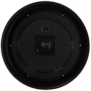 Peohud Silent Wall Clock, 12 Inch Vintage Non Ticking Quartz Battery Operated Round Clock, Rustic Wall Clock for Living Room Kitchen Home Office Classroom School, Creamy White