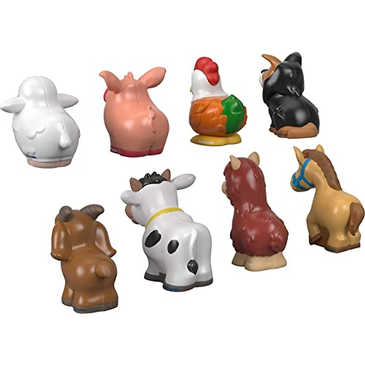 Fisher-Price Little People Toddler Toys Farm Animal Friends 8-Piece Figure Set For Pretend Play Ages 1+ Years