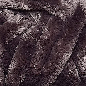 Loops & Threads Royal Velvet Yarn - Solid Yarn for Knitting, Crochet, Weaving, Arts & Crafts - Taupe, 1 Pack