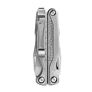 Leatherman Charge Plus TTi - Titanium multi-tool with all locking tools including knives, pliers, saw and screwdriver, camping and fishing tool made in the USA, in stainless steel
