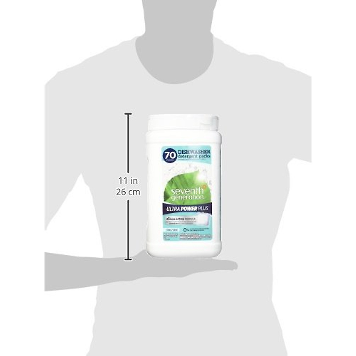 Seventh Generation Ultra Power Plus Dishwasher Detergent Packs, Fresh Citrus Scent, 70 count (Packaging May Vary)