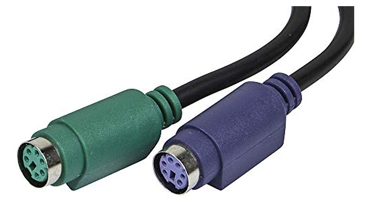 Monoprice PS/2 to USB Adapter - Plug & Play Keyboard & Mouse Converter