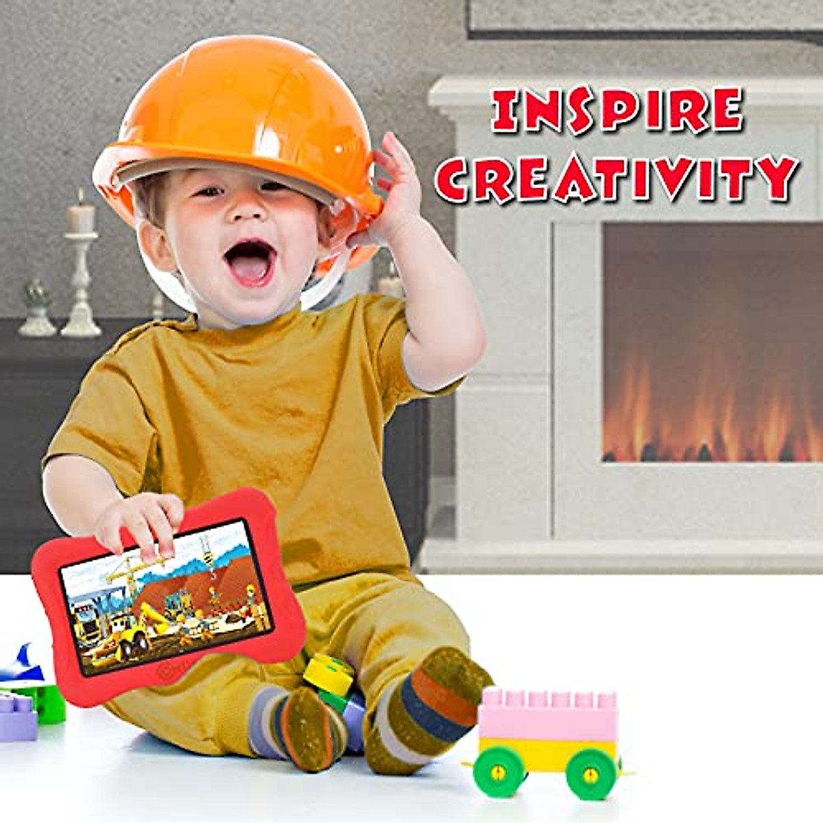 Contixo V9 Kids Tablet and H1 Kids Headphones Bundle, 7-inch HD, Ages 3-7, Toddler Tablet with Camera, Parental Control - Android 10, 32GB