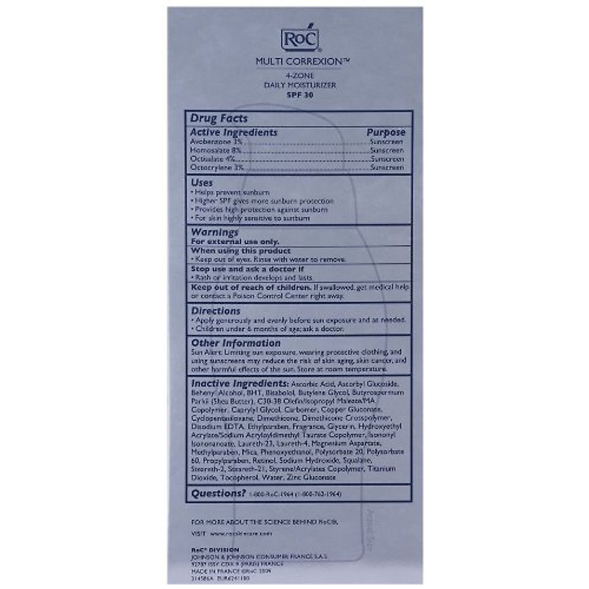 Roc Multi Correxion 4-zone Daily Moisturizer SPF 30, 0.10625-Pound