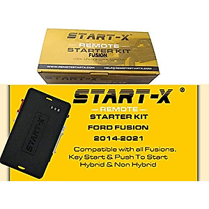 Start-X Remote Starter Compatible with Fusion 2014-2021 || Hybrid & Non Hybrid || Push to Start & Key Start || Lock-Unlock-Lock