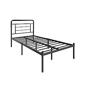 Amazon Basics Modern Studio 14-Inch Platform Metal Bed Frame, Twin
