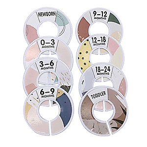 Baby Closet Size Dividers, Modern Graffiti pattern Unisex Nursery Closet Dividers, Closet Organizer, Nursery Decor & Baby Gift (Red)