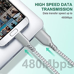 USB C Charger Cable 1FT 3FT 6FT 10FT Cord for Samsung Galaxy S21 S22 S20 Plus Ultra FE A32 A42 5G A12,Note 20 10 10+,A21 A01 A03s A31,LG Q70 G8X G8 V60 G7 V40 Thinq,3A Fast Charge Charging Power Wire