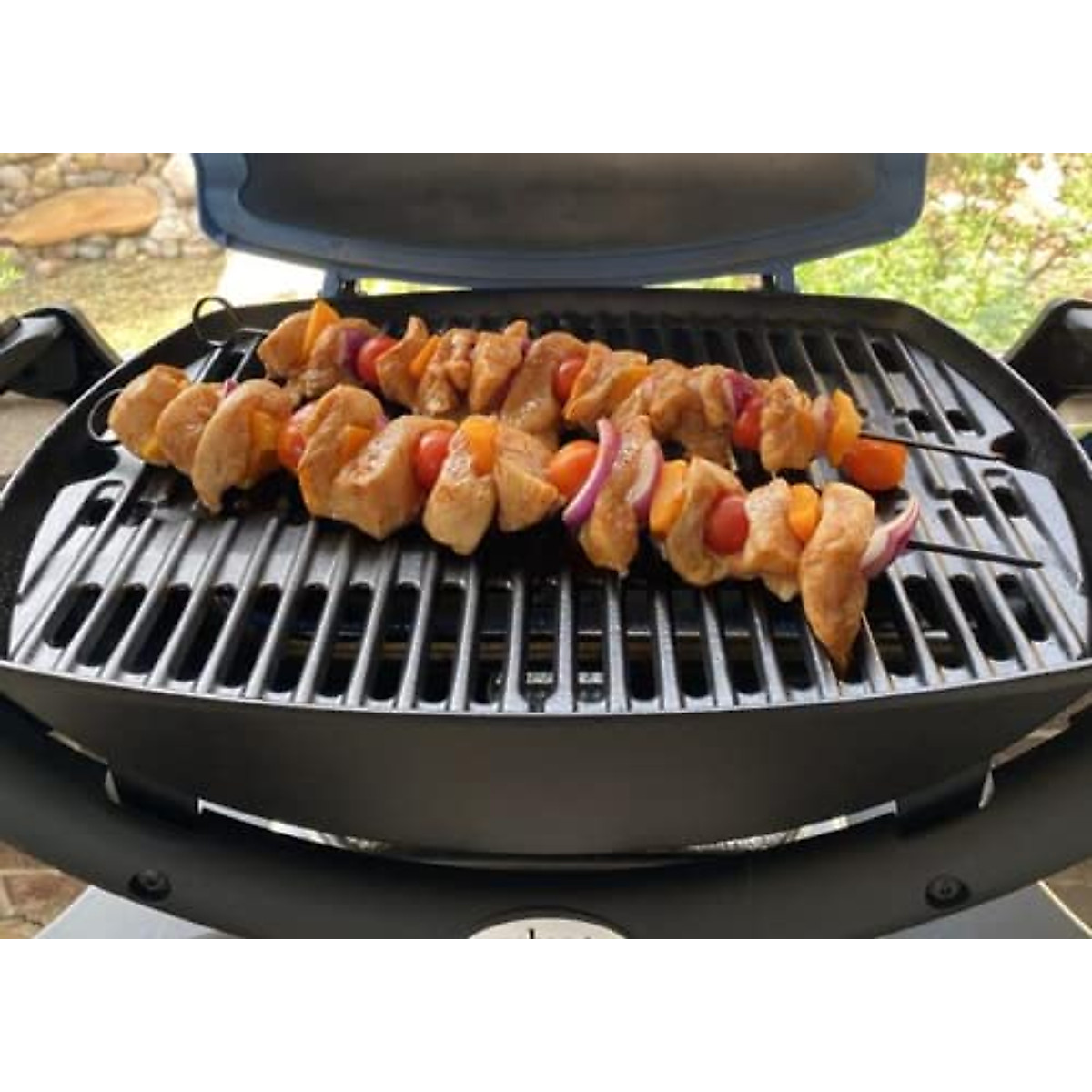 Uniflasy 60040 17 Inch Grill Burner Tube for Weber Q100 Q120 Q1000 Q1200 304 Stainless Steel Baby Q 386001 386002 516002, 516001, 50060001, 51060001 Gas Grills, Replacement Part Weber 69957/45657