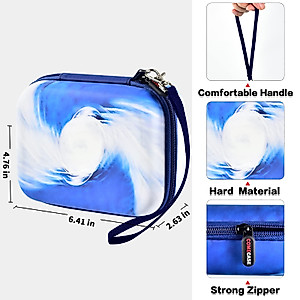 Case Compatible with Bakugan for Baku Gear Pack, Toys Organizer Storage for Bakucores Cards and Ultra Collectible Action Figures, Toy Container Holder for Bakugon Dragonoid Figure (Box Only) Blue