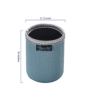 Beautyflier Pack of 4 Anti-Slip Embossed Neoprene Bottle Insulator Sleeve Thick Collapsible Drink Can Sleeve Cover For Camping Party (7.5oz)