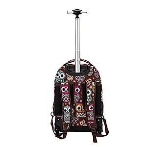Rockland Single Handle Rolling Backpack, OWL, One Size