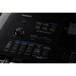 Casio WK-6600 76-Key Workstation Keyboard Bundle with Adjustable Stand, Bench, Sustain Pedal, Power Supply, Instructional DVD, and Austin Bazaar Polishing Cloth