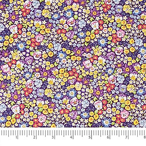 Singer, 100% Cotton, Multi Pansy Floral