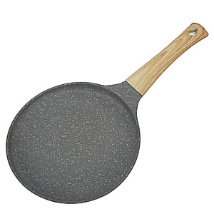 Nonstick Pan, Frying Pan Flat Bottom Even Heating Stick Free Cooking Kitchen Ware with Handle for Food, Non-Stick Pancake Griddle Compatible with Induction Cooktop(20cm)