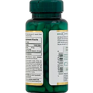 Nature's Bounty Milk Thistle, Herbal Health Supplement, Supports Liver Health, 175mg, 100 Softgels