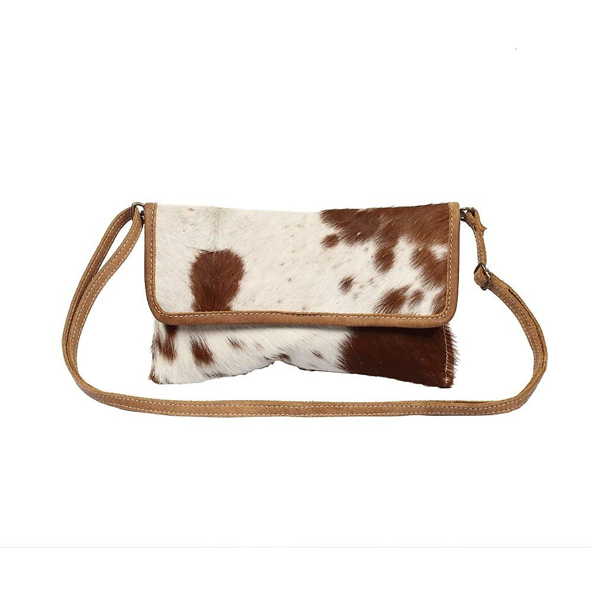 Myra S1365 Marvel Hair On Small and Crossbody Bag, Brown,