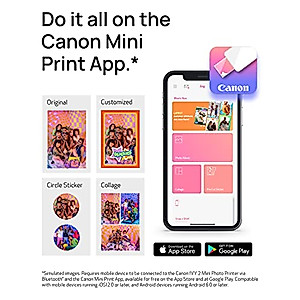 Canon IVY Mini Photo Printer for Smartphones (Mint Green) - Sticky-back prints, Pocket-size