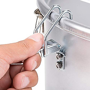 MirOil #60L - 7 Gal Grease Bucket & Oil Filter Pot, Gasket Safety Lid with Quick Lock Clips, For Fryer Oil Capacity Up to 55 lbs. Low Profile To Fit Under Drain Valves, For Filtering of Hot Oil